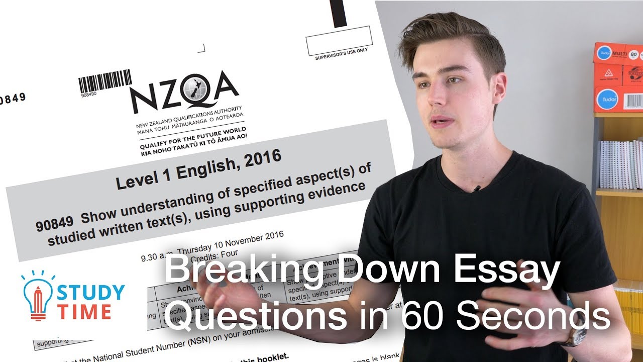 Breaking Down Essay Questions in ONE MINUTE - StudyTime NZ